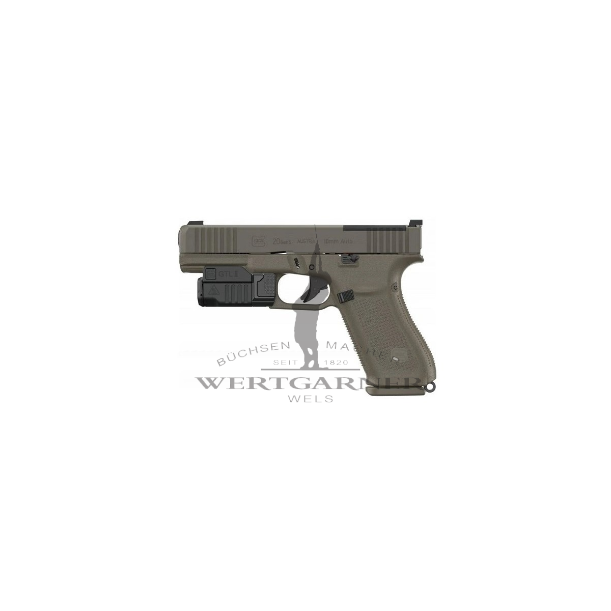 Glock 20 Gen 5 MOS/FS/Green/Combo GTL II 10mm Auto "Hunter Edition", 1. ...