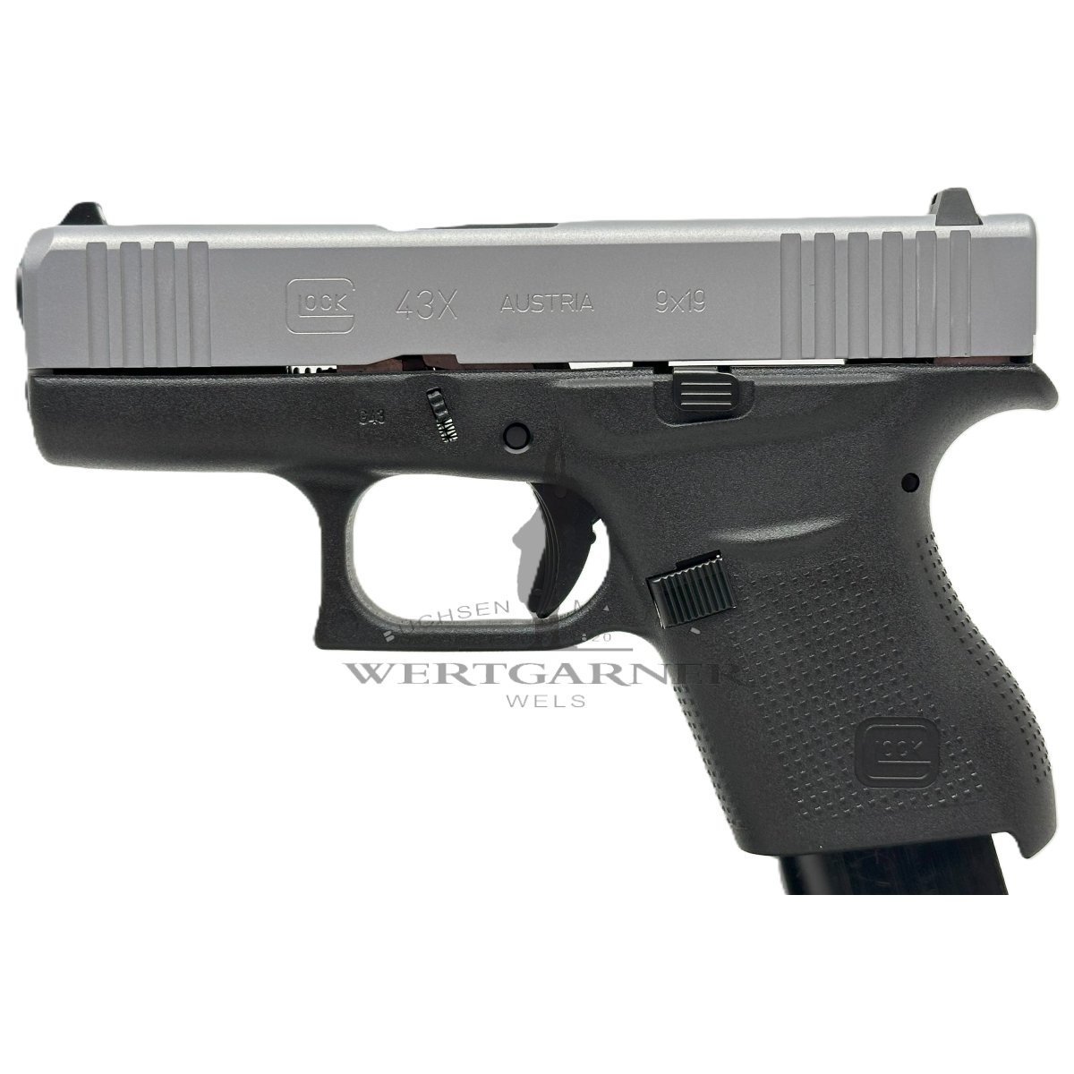 Glock 43 FS Silver 9x19 EXCHANGEABLE, 479,00
